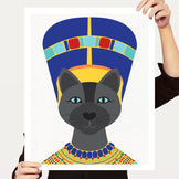 Neferkitty cat print – creative monsoon