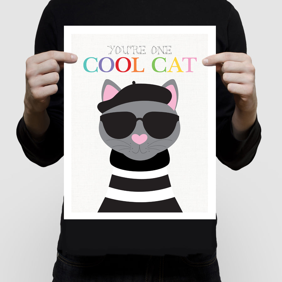 Beatnik cool cat print – creative monsoon