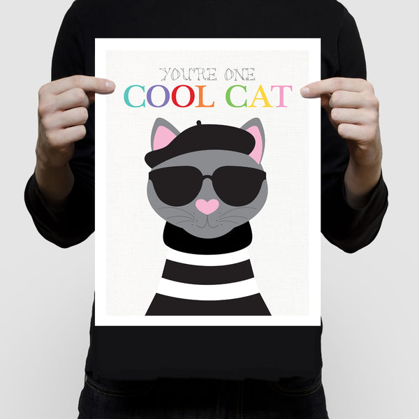 Beatnik cool cat print – creative monsoon