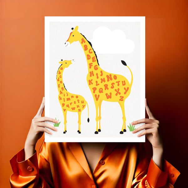 Alphabet giraffe print – creative monsoon