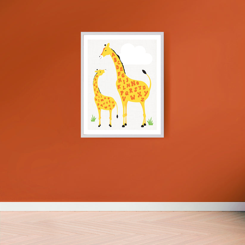 Alphabet giraffe print – creative monsoon