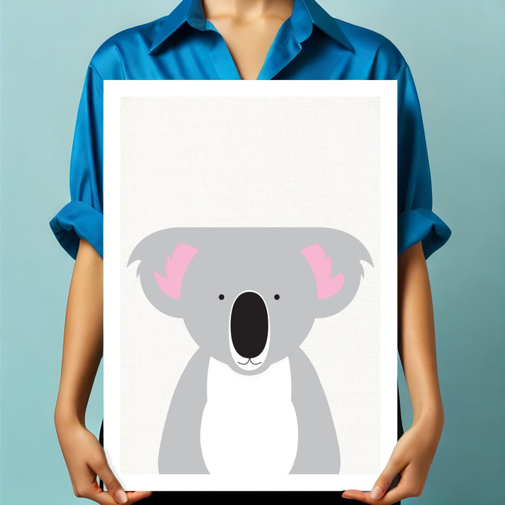 Koala Art Print – Aussie Nursery Wall Art for Kids | Unframed or Canvas ...