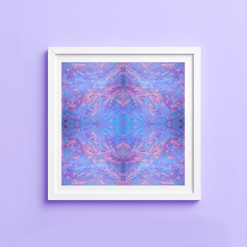 Jacaranda Blue Mandala Art Print Limited Edition – creative monsoon