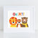 Lions and tigers and bears oh my print – creative monsoon